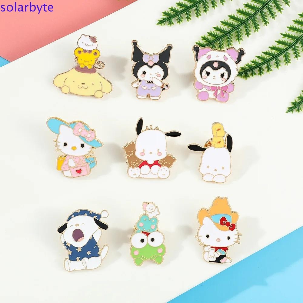 Solarbyte Cinnamoroll Pin, Kuromi My Melody เข็มกลัดเคลือบ,การ์ตูน Pin อะนิเมะเครื่องประดับ ...