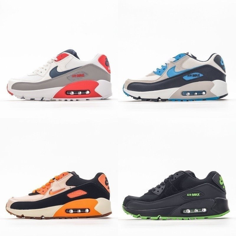 รุ่นหลักที่ได้รับการยกเว้น รองเท้าผ้าใบใหม่เอี่ยม NK AIR MAX 90 รองเท้า ...