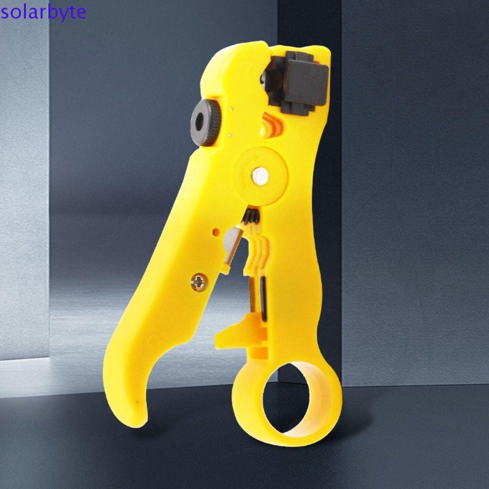 Solarbyte คีมลวดสายไฟ,เหล็ก UTP/STP RG59 RG6 RG7 RG11 คีมปอกสายไฟ, คีมปอกไฟฟ้าทนทานอเนกประสงค์ ...