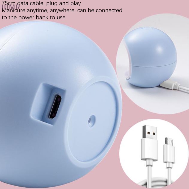 [HBMR] เครื่องเป่าเล็บยูวีเจล ขนาดเล็ก ชาร์จ USB พร้อมสายเคเบิลข้อมูล ABS HL | Shopee Thailand