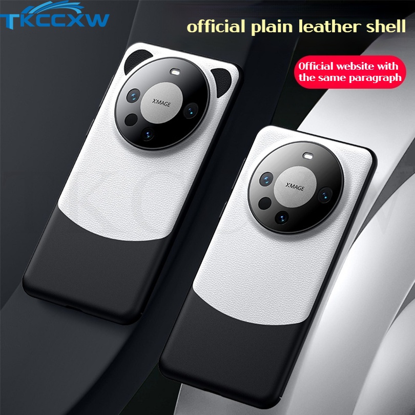 สําหรับ Huawei Mate 50 Mate 60 Mste 40 PRO แพนด้า ของแท้ หนัง PU อัพเกรด ป้องกันเลนส์ ป้องกัน ...