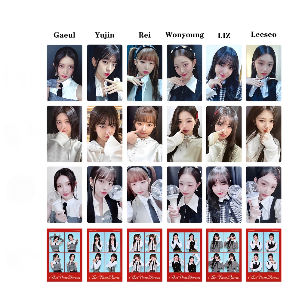 พร้อมส่ง โปสการ์ด IVE The FIRST FAN CONCERT The Prom Queens Lomo Cards ...