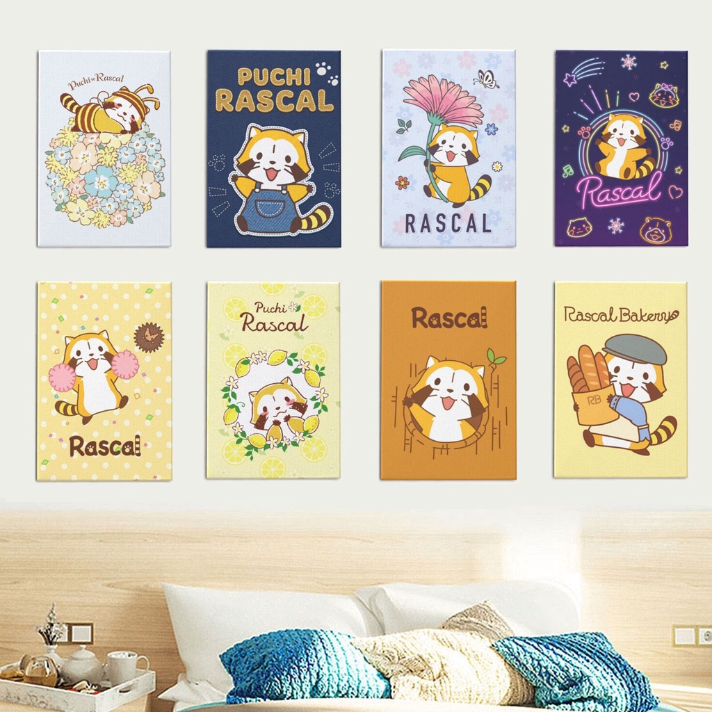 Puchi Rascal (ไม่มีกรอบ) ภาพโปสเตอร์ผ้าใบ ไร้กรอบ คุณภาพสูง 16x24 นิ้ว ...