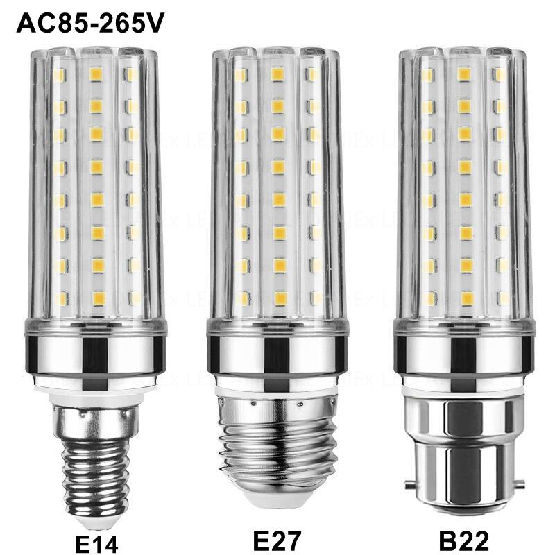 หลอดไฟ LED E27 E14 B22 Base 12W 16W 20W AC85-265V No Flicker 2835 SMD | Shopee Thailand