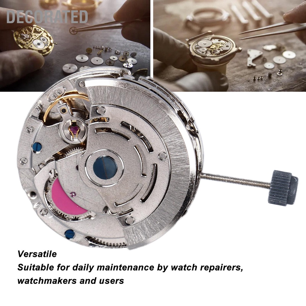 Decorated Watch Movement Replacement Part 6 Pin 8205 นาฬิการะบบกลไก ...