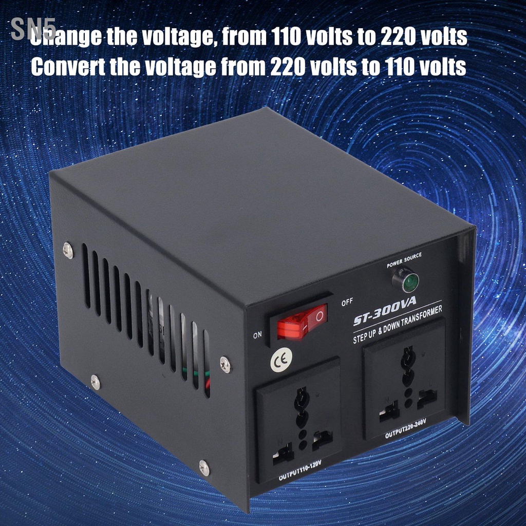 SN5 Step Up Buck Transformer 300W Heavy Duty ตัวแปลงแรงดันไฟฟ้า 110V ...