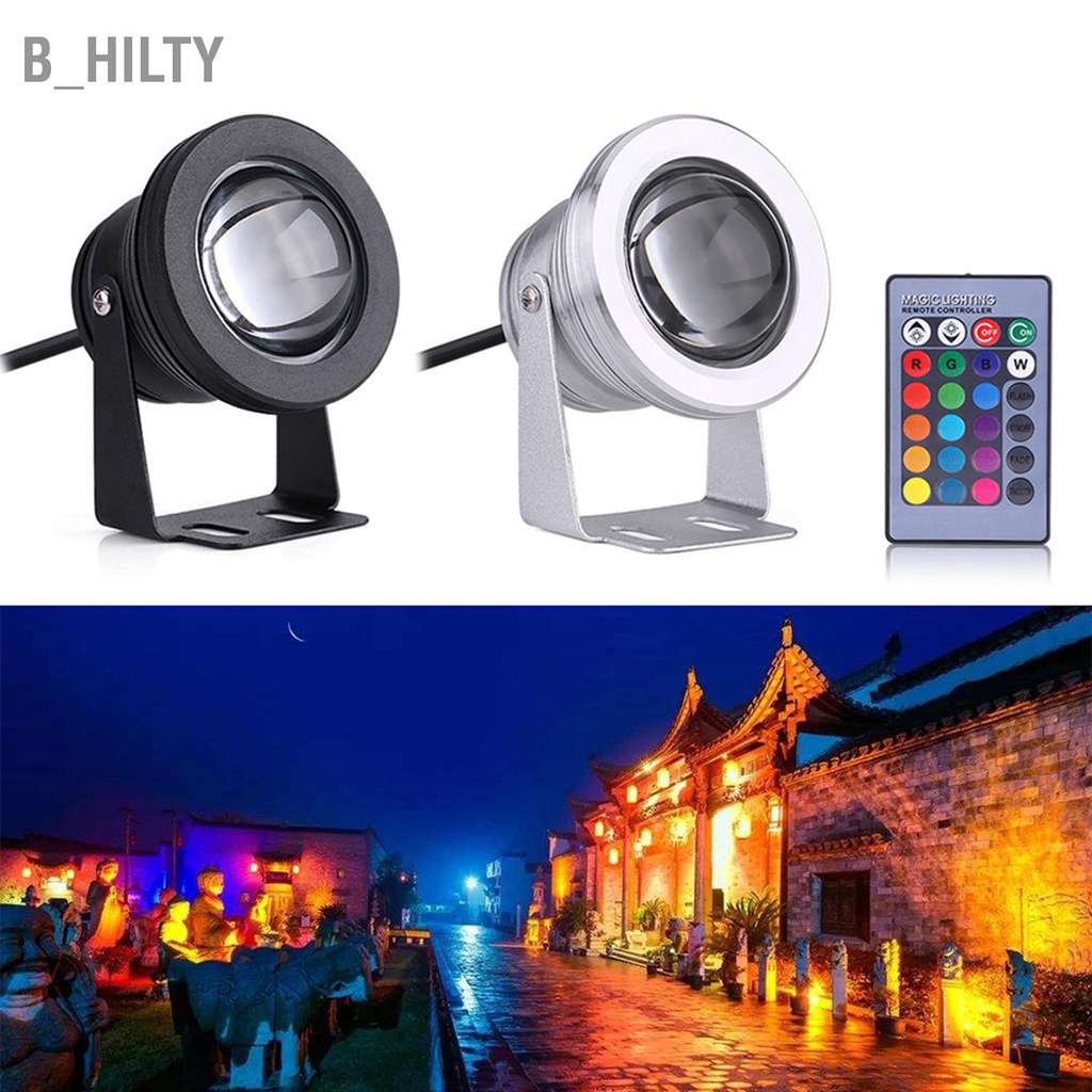 เรือเดินทะเลเรือยอชท์ 10W 12V RGB LED Spot Light โคมไฟกันฝนพร้อมรีโมท ...