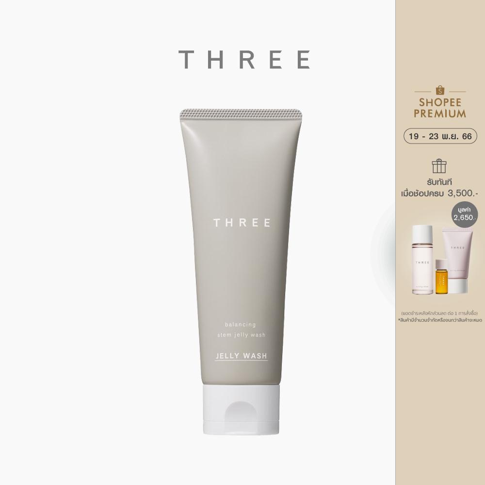THREE Balancing Stem Jelly Wash 100g ทรี บาลานซ์ซิ่ง สเตม เจลลี่ วอช ...