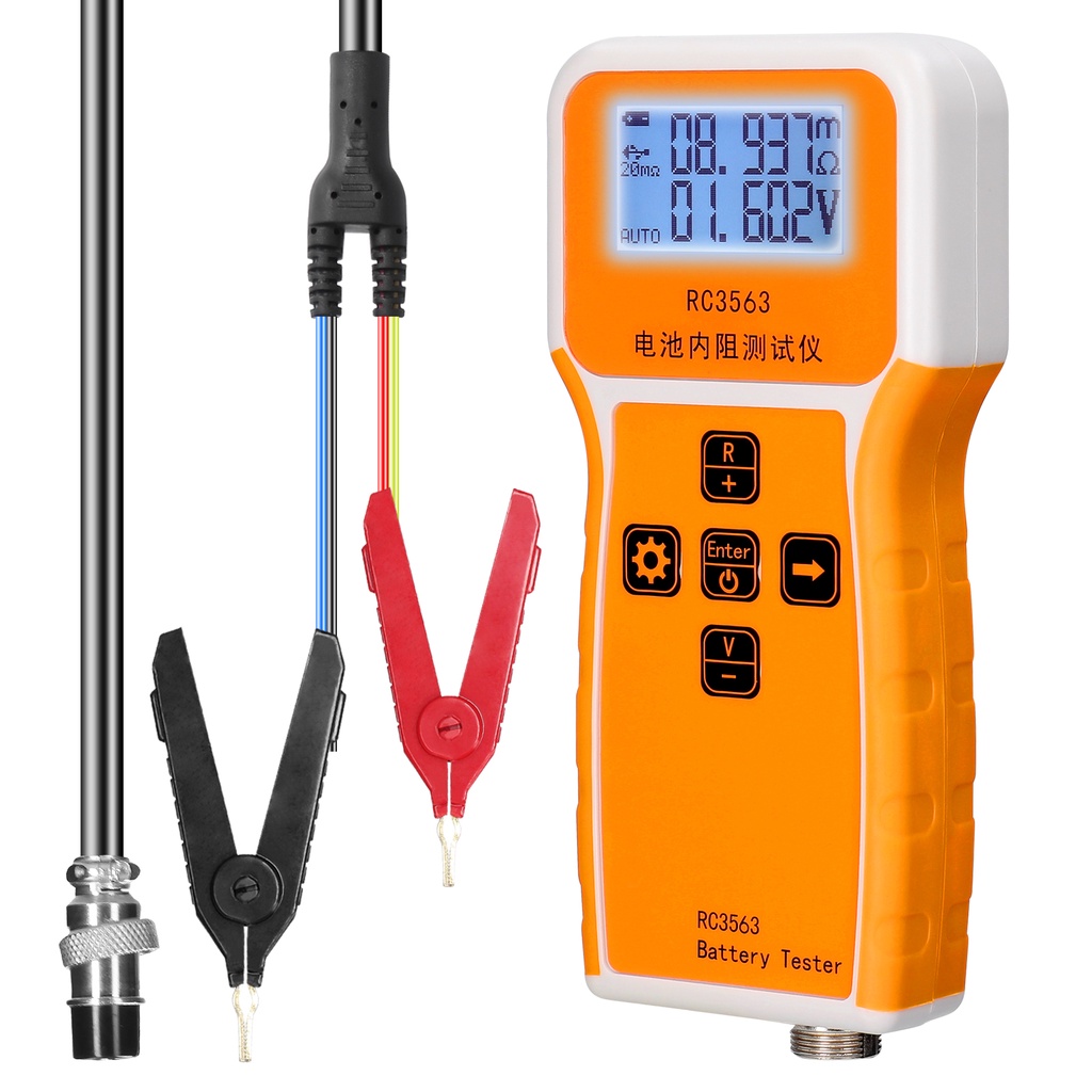 【ใหม่】RC3563 เครื่องทดสอบแรงดันไฟฟ้าแบตเตอรี่ลิเธียม 200Ω 100V หน้าจอ 3 ...