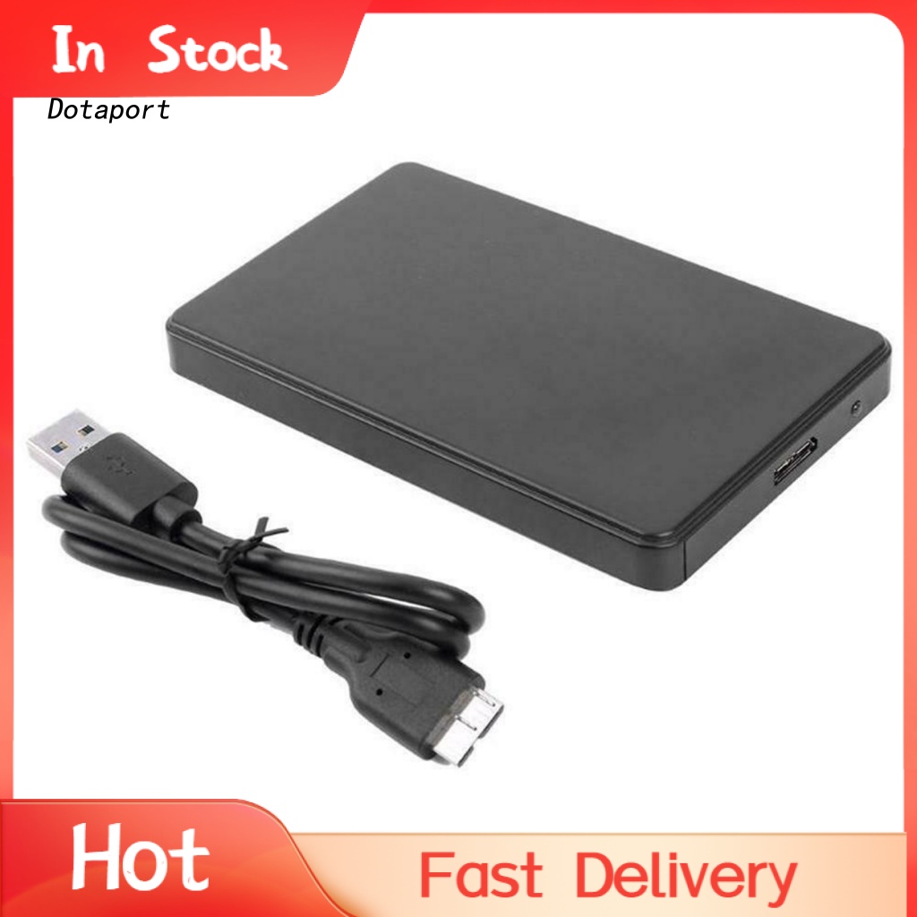 Kddt- กล่องฮาร์ดดิสก์ภายนอก USB 30/20 5Gbps 25 นิ้ว SATA สําหรับ PC ...