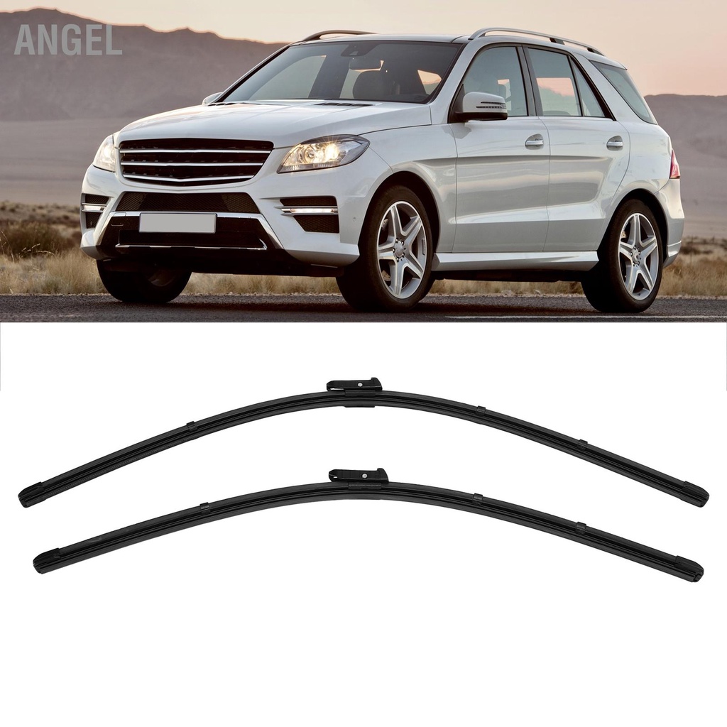 ANGEL 2 ชิ้น/เซ็ตใบปัดน้ำฝนกระจกหน้า 1668201045 24in + 23inสำหรับ ...