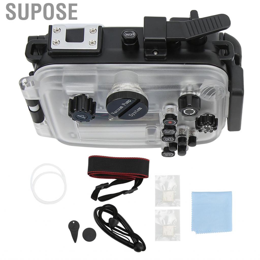 Supose 60m Deep Camera Underwater Housing Case Waterproof Protective ...