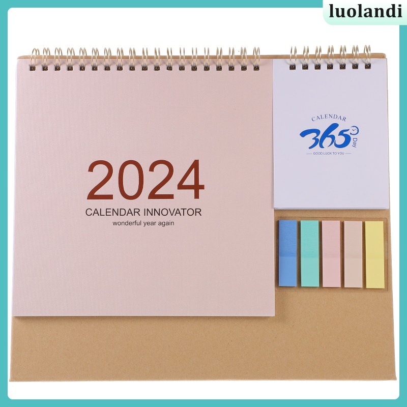 โต๊ะ Notepad 2023-2024 รายเดือน Planner 18 ปฏิทินปฏิทินตั้งโต๊ะ ปฏิทิน ...