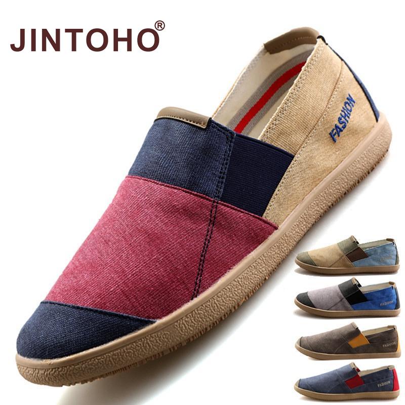 Jintoho รองเท้าผ้าใบโลฟเฟอร์ลําลอง กันลื่น ขนาดใหญ่ สไตล์ปักกิ่งเรโทร ...