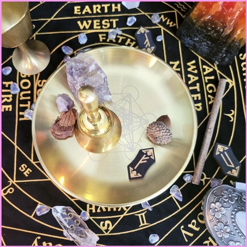 Cinn Astrology Pentagram เชิงเทียนตารางแท่นบูชาแผ่นกระเบื้อง Divination ...