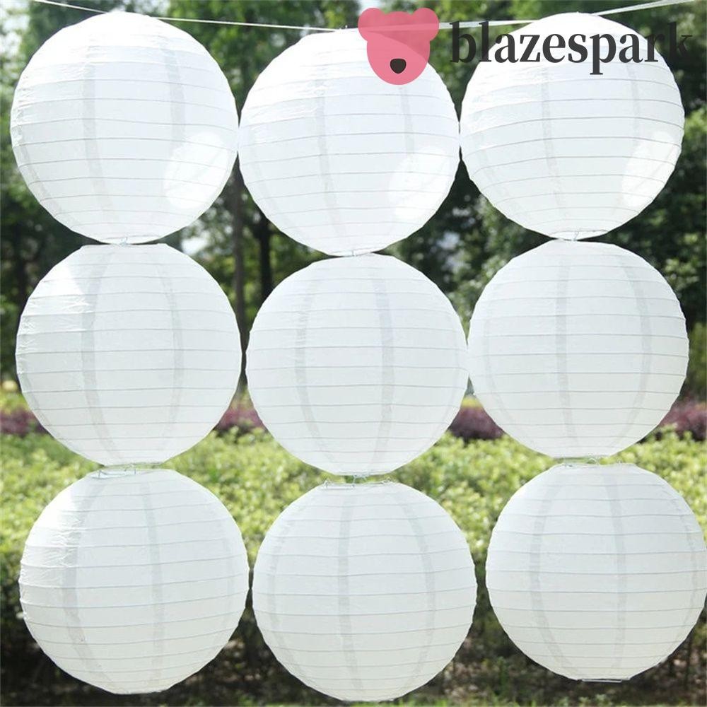 Blazespark โคมไฟกระดาษตกแต่งปาร์ตี้แขวนตกแต่ง DIY โคมไฟวันหยุดอุปกรณ์จีนกลางฤดูใบไม้ร่วงสีขาวโคม ...