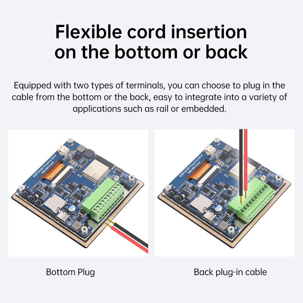 Pcbfun ESP32-S3-Touch-LCD-4 ESP32-S3 หน้าจอสัมผัสแบบ LCD ขนาด 4 นิ้ว 32-Bit Lx7 Dual Core ...