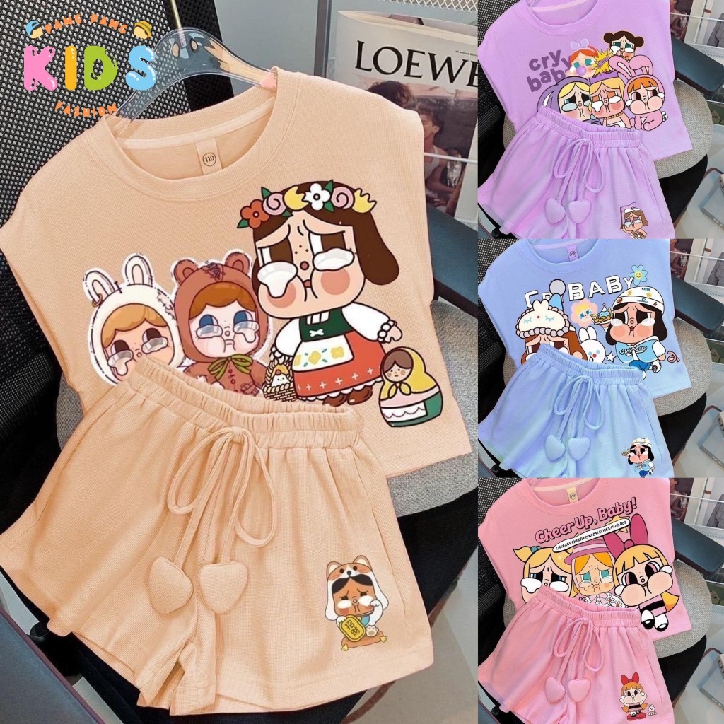 PLOY KIDS Pang Kids ชุดเซตลูกสาว cry baby เชือกหัวใจ น่ารักเก็บให้ครบ ...