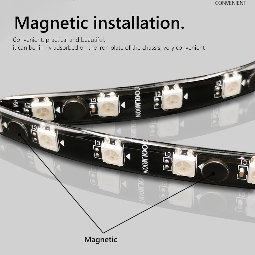 [Dcline.th] Coolmoon CM-LS40 5V ARGB 4pin เคส PC ไฟ LED SATA 3PIN โคมไฟ ...