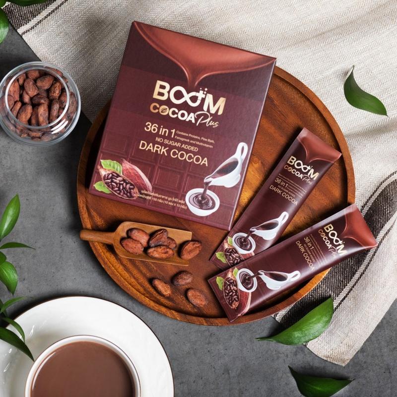 BOOM COACO PLUS (บูมโกโก้พลัส โกโก้ไร้น้ำตาล)Exp 2026 | Shopee Thailand