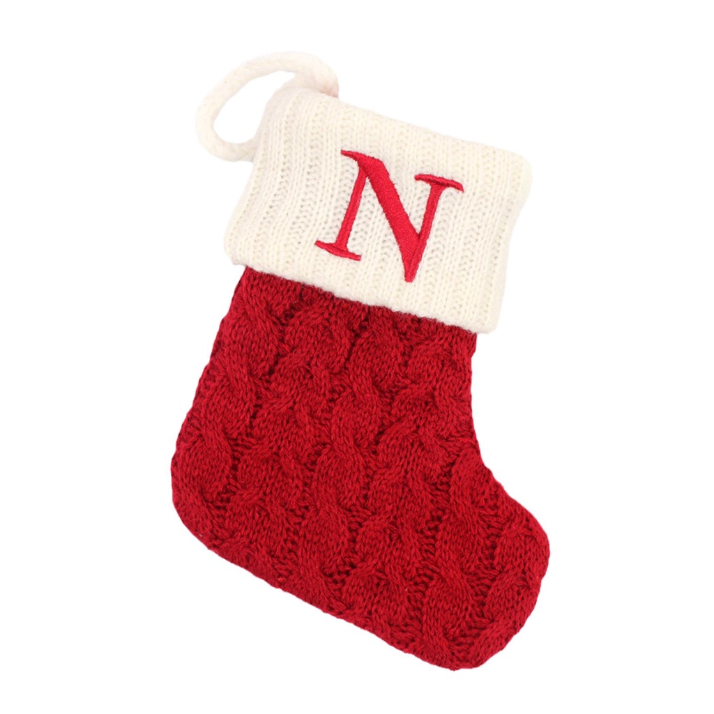 ถุงน่องคริสต์มาส ปักลายตัวอักษร N6H6 | Shopee Thailand