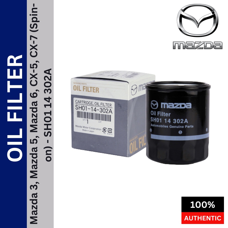 กรองน้ํามันเครื่อง Mazda สําหรับ Mazda 3, Mazda 5, Mazda 6, CX-5, CX-7 ...