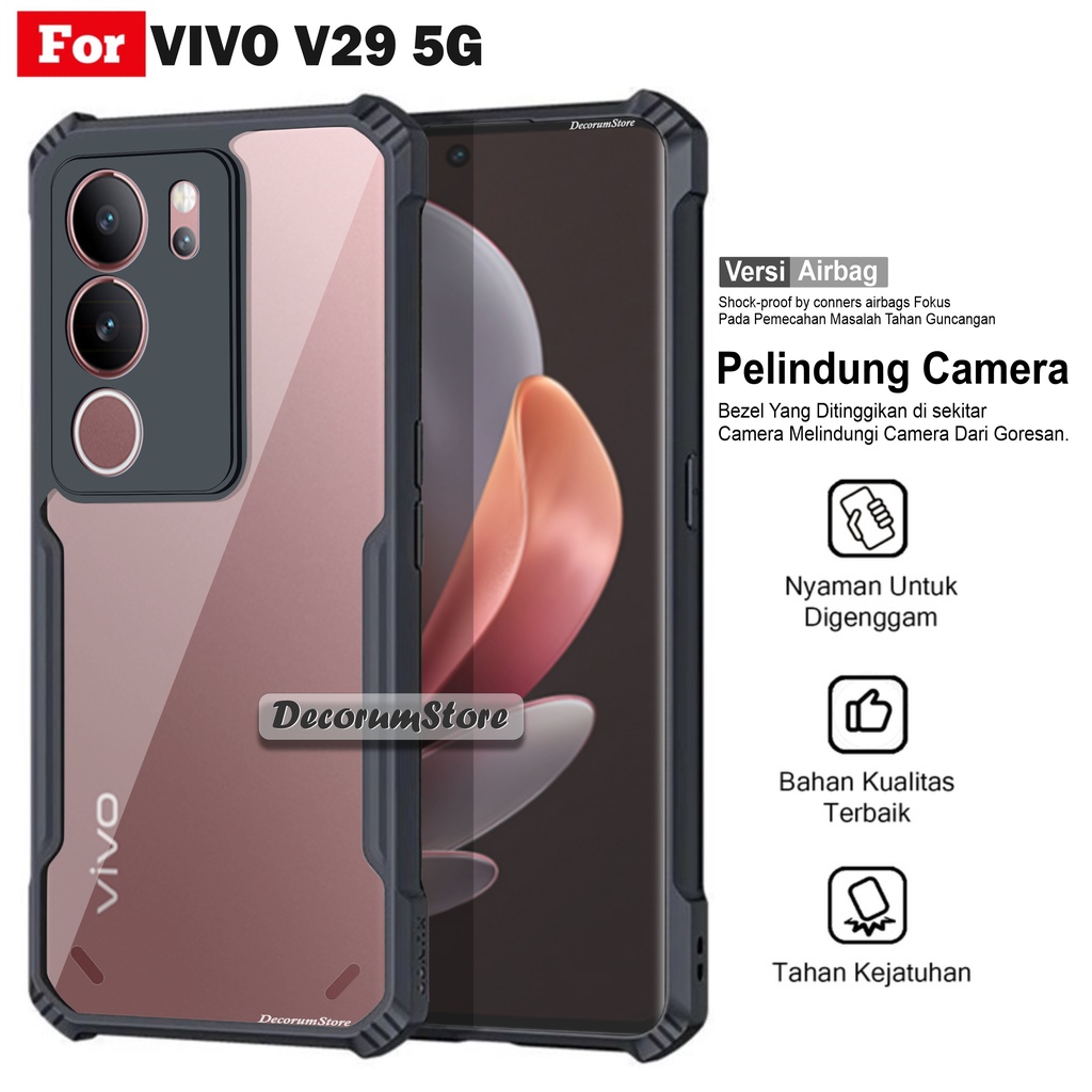 Vivo V29 5G เคสกันกระแทก Fusion Armor Transparent Mobile Hard Case ...