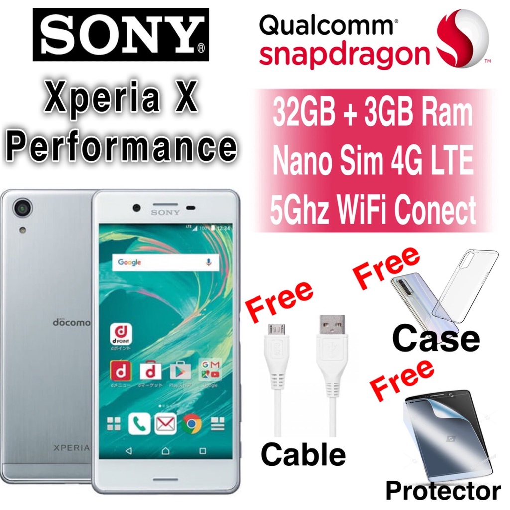 ของแท้ 100% สมาร์ทโฟน Sony Xperia X Performance ( Snapdragon 820) 4G LTE แรม 3GB รอม 32GB มือสอง ...