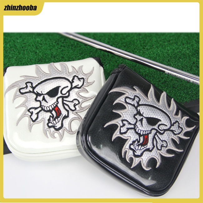 Fs Pu+ ผ้าคลุมหัวไม้กอล์ฟ ผ้าฟลีซ แบบหนา ทรงสี่เหลี่ยม ลายหัวกะโหลก ...