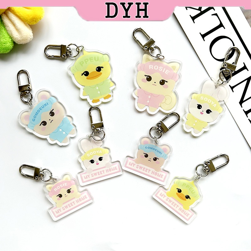 พวงกุญแจอะคริลิค รูปศิลปินเกาหลี BLACKPINK SOOYA GOMDEUKI ROSIE PPEU ...