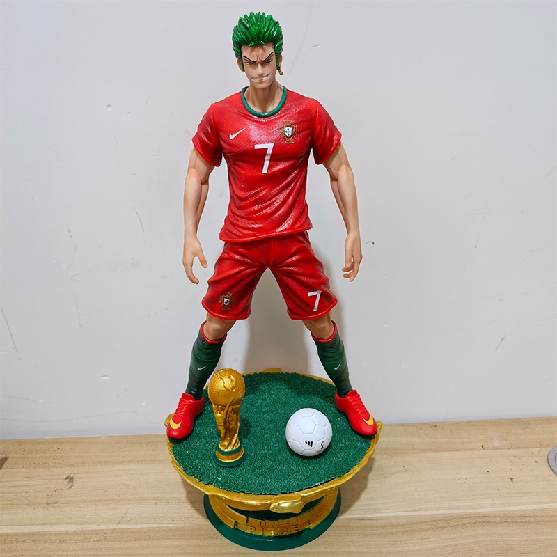 ฟิกเกอร์ One Piece Football GK Sanji cos Messi Zoro C Rolfield Nemar ...