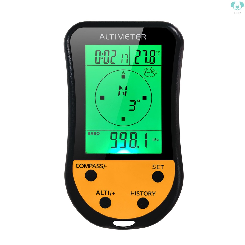 Mini Altimeter with LCD Backlight for Outdoor Climbing and Hiking ...