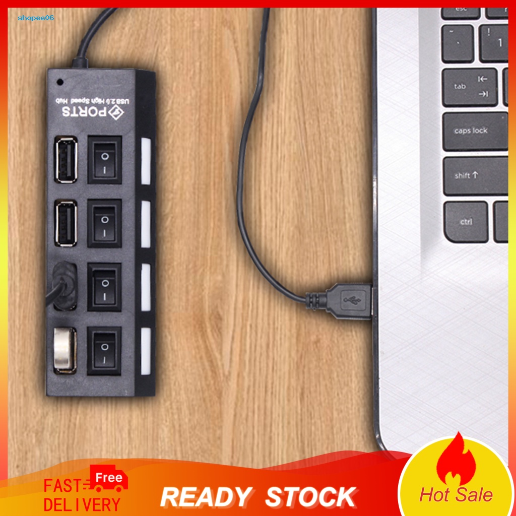 Setn ฮับ USB 4 พอร์ต อเนกประสงค์ ประหยัดพื้นที่ ความเร็วสูง พร้อมสวิตช์แยก USB 20 ฮับ อุปกรณ์ ...