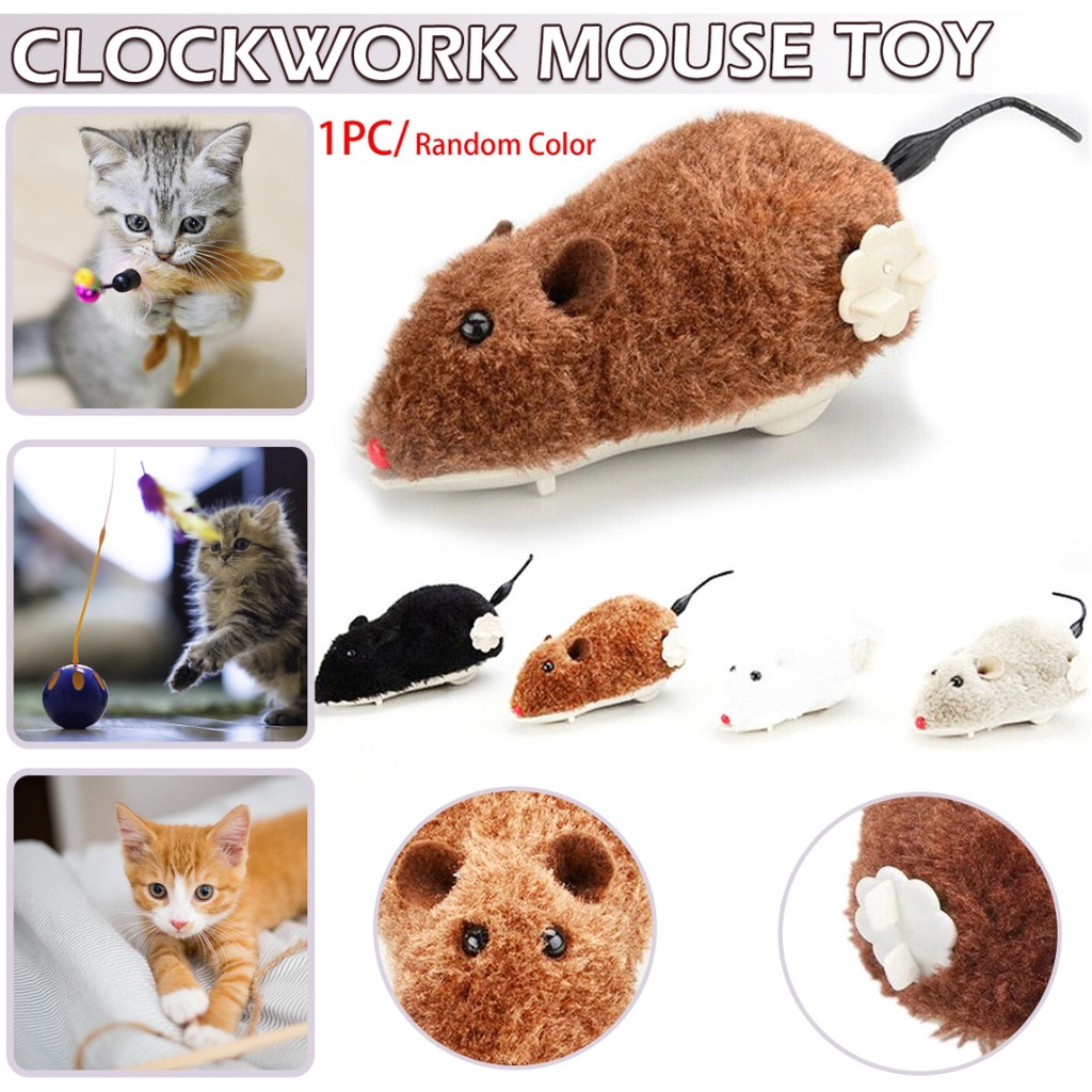 ตุ๊กตาหนูไขลาน ของเล่นสําหรับสัตว์เลี้ยง สุนัข แมว (สุ่มสี) | Shopee ...
