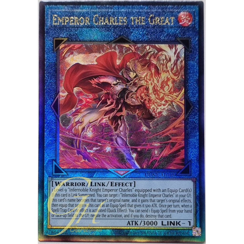 Yugioh [DUNE-AE048] Emperor Charles the Great (Ultimate Rare) | Shopee Thailand