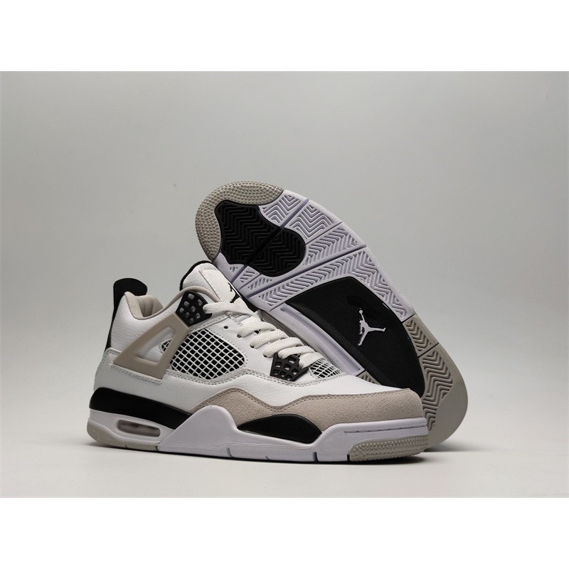 พร้อมสต็อก AIRJORDAN 4 AJ4 retro "Military black" GS รองเท้าผู้ชาย ...