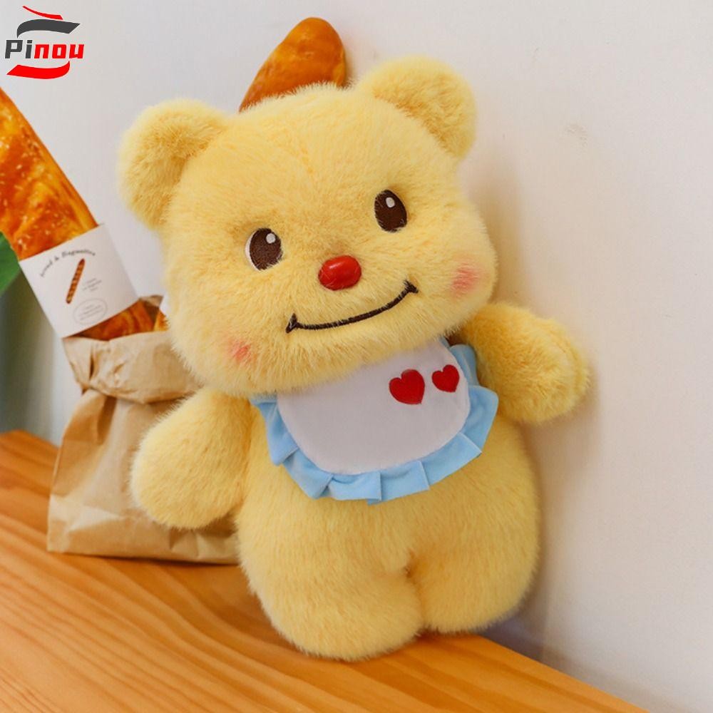 Pinou Butter Bear ตุ๊กตาตุ๊กตา, PP Cotton Cream Bear Butter Bear Plush ของเล่น,น่ารัก Fluffy ...