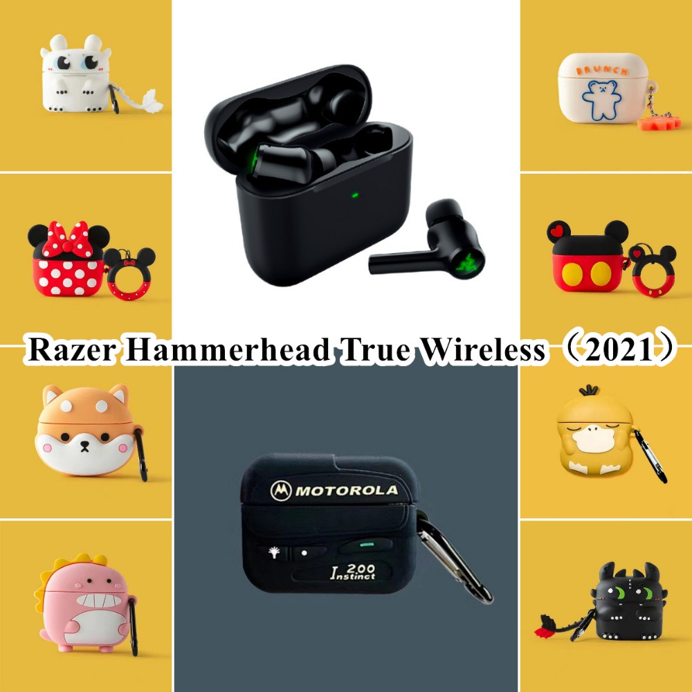 【ส่วนลด】เคสหูฟัง แบบนิ่ม ลายการ์ตูนน่ารัก สําหรับ Razer Hammerhead True ...