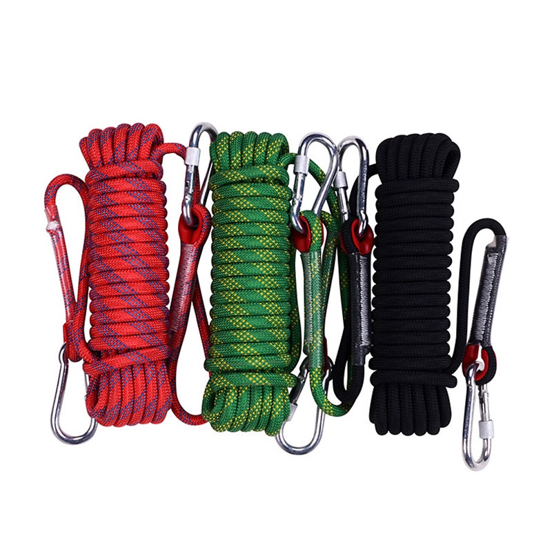 10mm x 10m 20m 30m 50m Rock Climbing Rope Outdoor Camping Equipment Gear Wall Hill Survival Fire ...