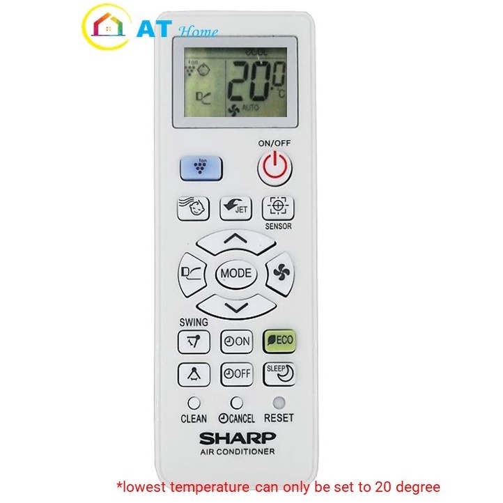 Sharp เครื่องปรับอากาศ (คม) สําหรับ AH-GX13 และ AH-GX10 รหัส CRMC-A998JBEZ และ CRMC-A997JBEZ ...