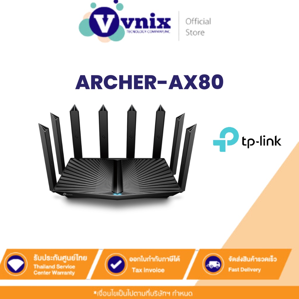 Tp link ARCHER-AX80 AX6000 8-Stream Wi-Fi 6 Router with 2.5G Port By ...