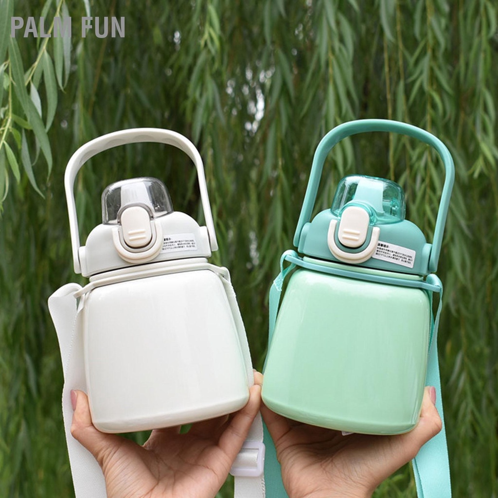 Palm Fun ขวดน้ำหุ้มฉนวน 650ML 304 ขวดฟางสแตนเลสสำหรับโรงเรียนสำนักงานกลางแจ้ง | Shopee Thailand