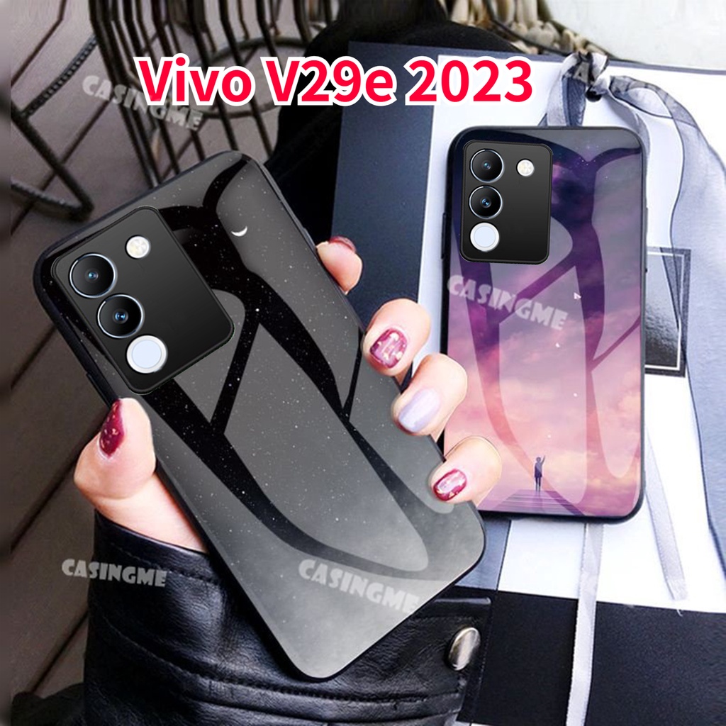 เคสโทรศัพท์มือถือกระจกนิรภัย แบบแข็ง กันกระแทก สําหรับ Vivo V29E 2023 V29E V 29 29V V29E V29E V ...