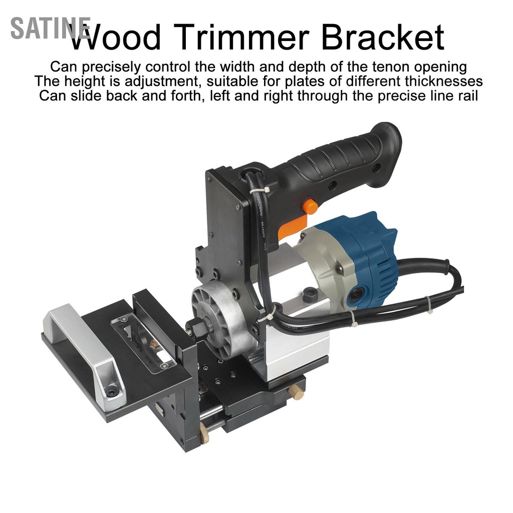 SaTine ไม้ Slotting Machine Bracket อลูมิเนียมอัลลอยด์ปรับความสูง ...