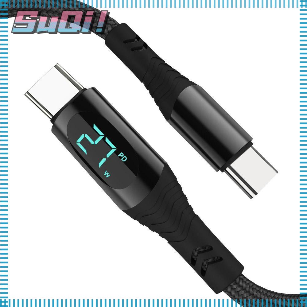 Suqi สายชาร์จ Type C เป็น Type C 5A PD 100w แบบชาร์จเร็ว | Shopee Thailand