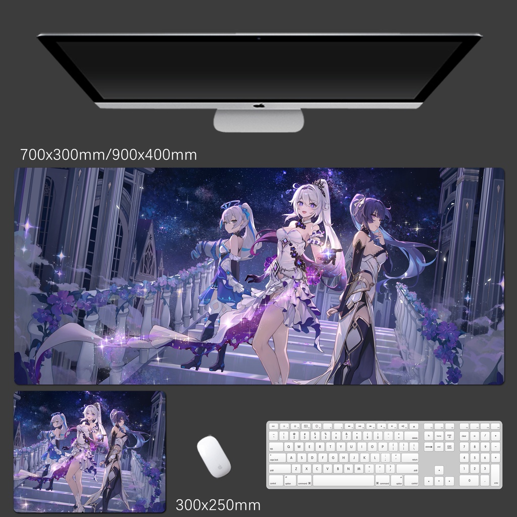 แผ่นรองเมาส์ คีย์บอร์ด ขนาดใหญ่ ลายสัญลักษณ์ Honkai Impact 3 Honkai ...