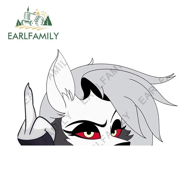 Earlfamily สติกเกอร์ Loona Middle Finger Helluva Boss Peek 13 ซม. ...