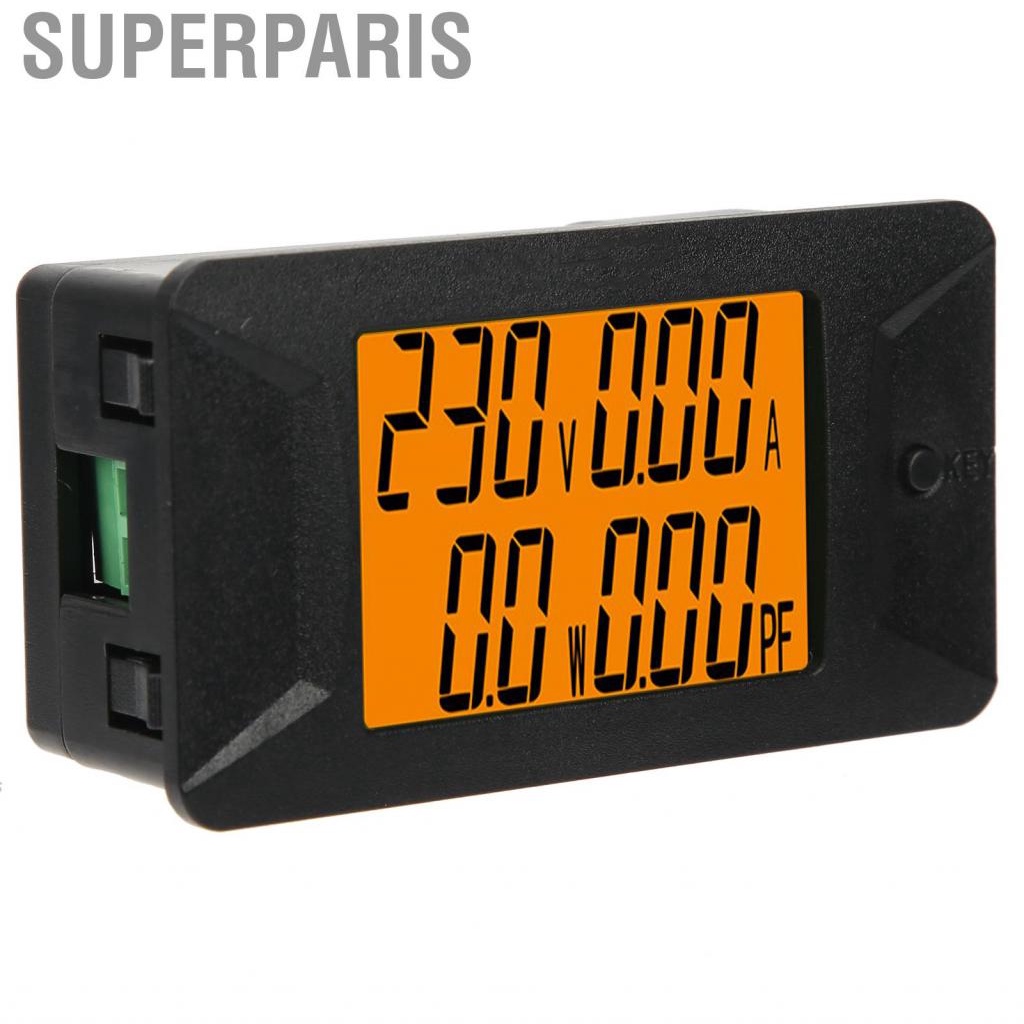 Superparis Digital AC Meter Current Voltage Power Energy Multimeter 40 ...