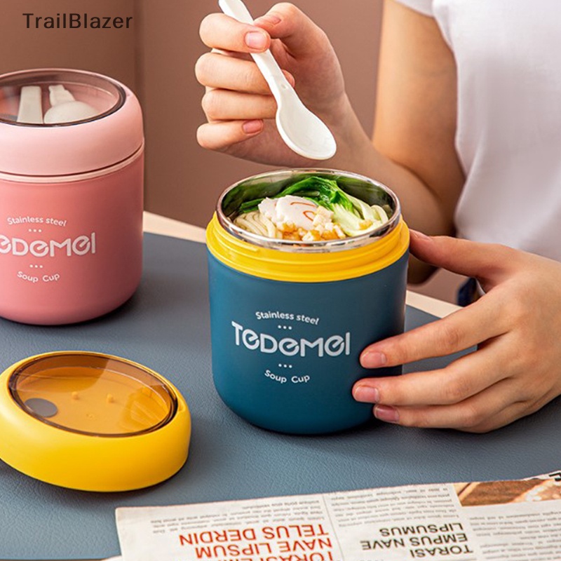 Tbth กล่องอาหารกลางวัน สเตนเลส เก็บความร้อน 510 มล. พร้อมช้อน | Shopee ...