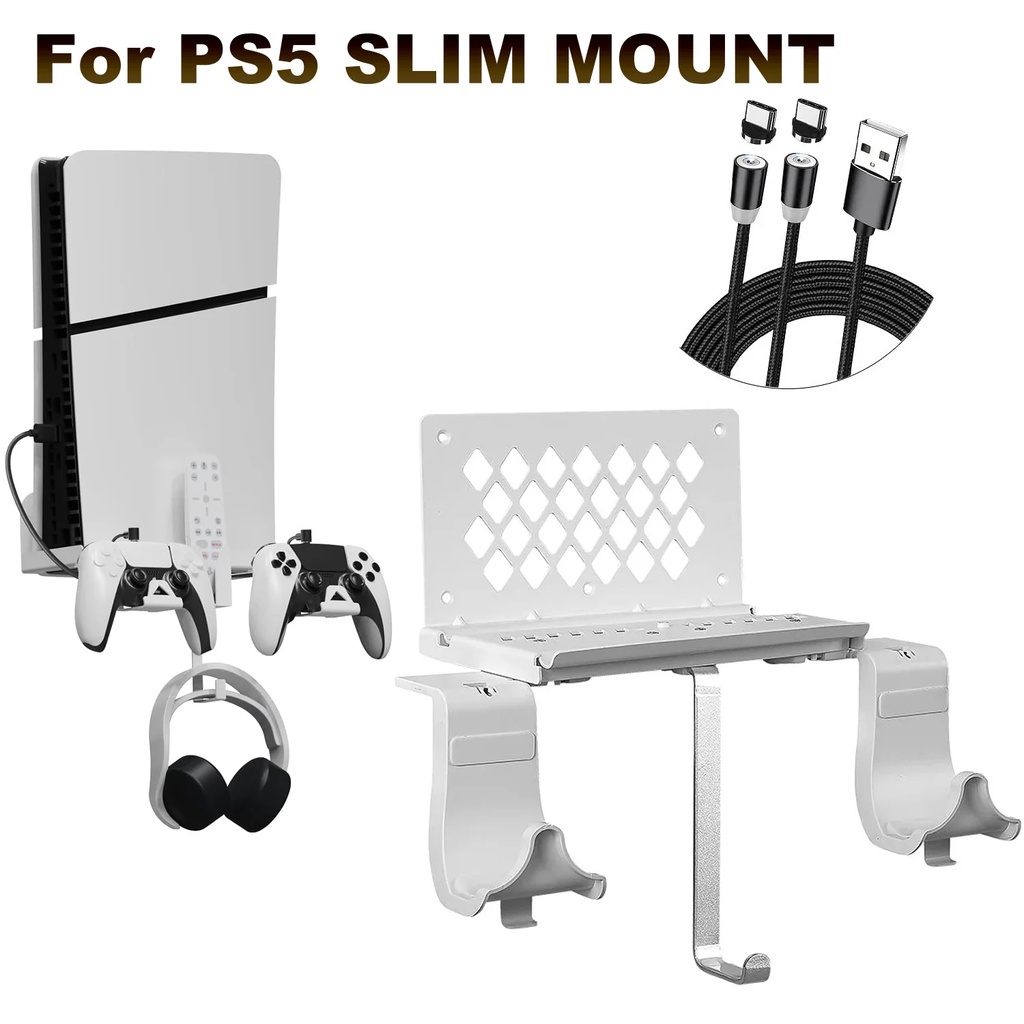 ชุดเมาท์ยึดหูฟังเกมแพด แบบติดผนัง อุปกรณ์เสริม สําหรับ PS5 Playstation ...